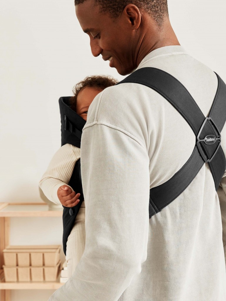 BabyBjörn Mini Bæresele Vevd, Black | Barnesetebutikken
