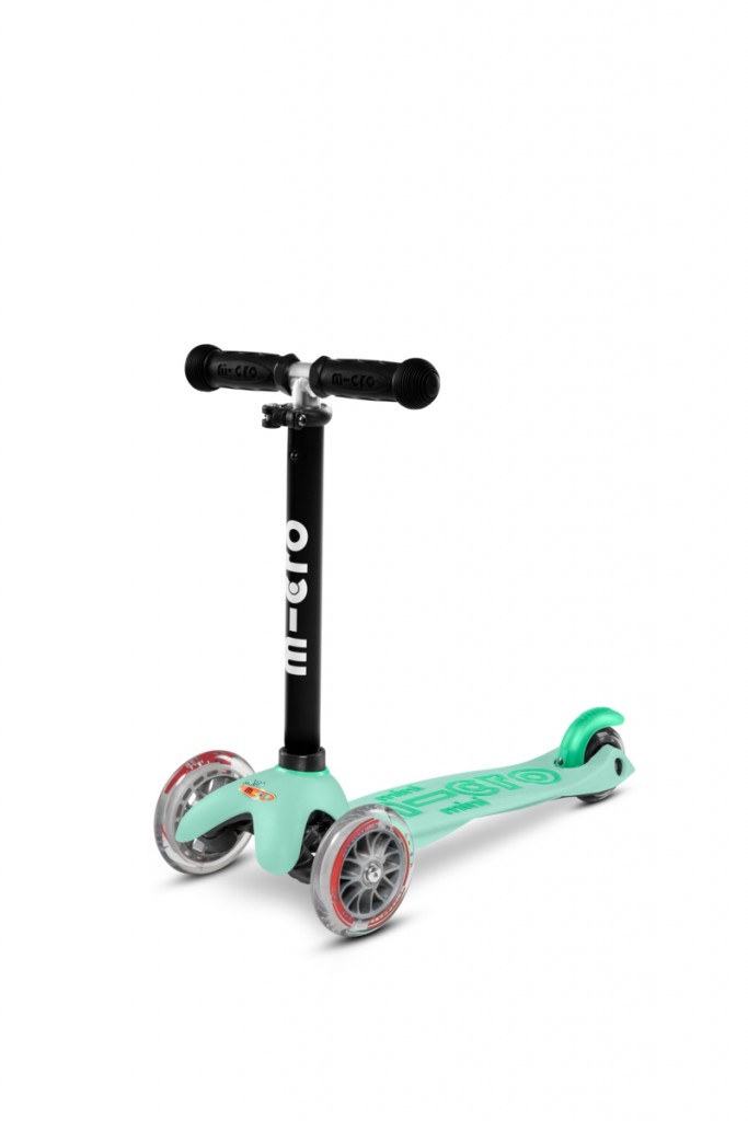 Micro Mini2Go Deluxe Sparkesykkel, Mint | Barnesetebutikken