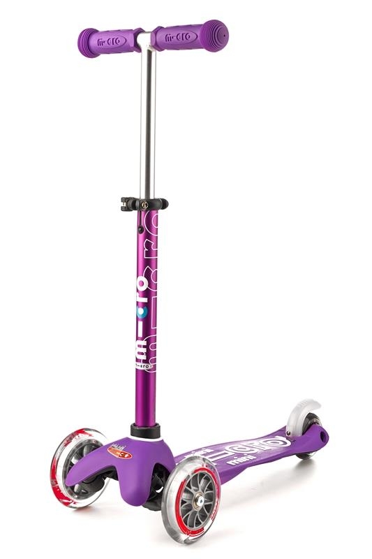 Micro Mini 3in1 Deluxe Sparkesykkel med sete, Purple | Barnesetebutikken